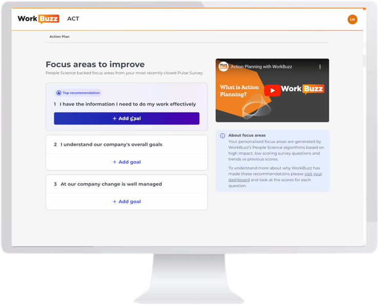 Employee Engagement Action Planning Tool
