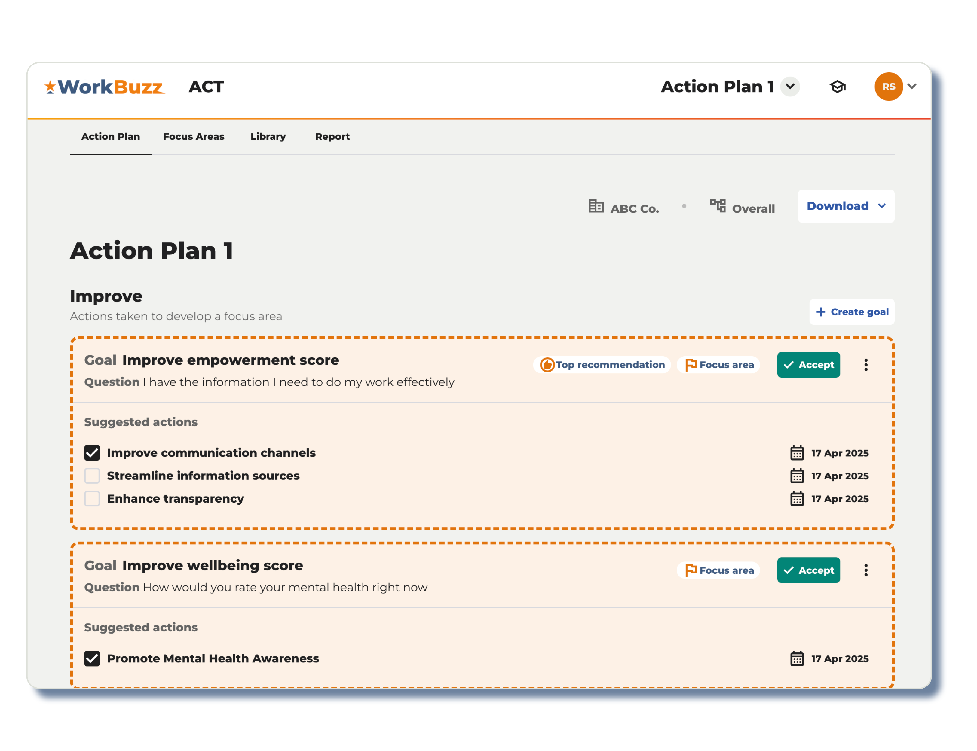 Employee Engagement Action Planning Tool