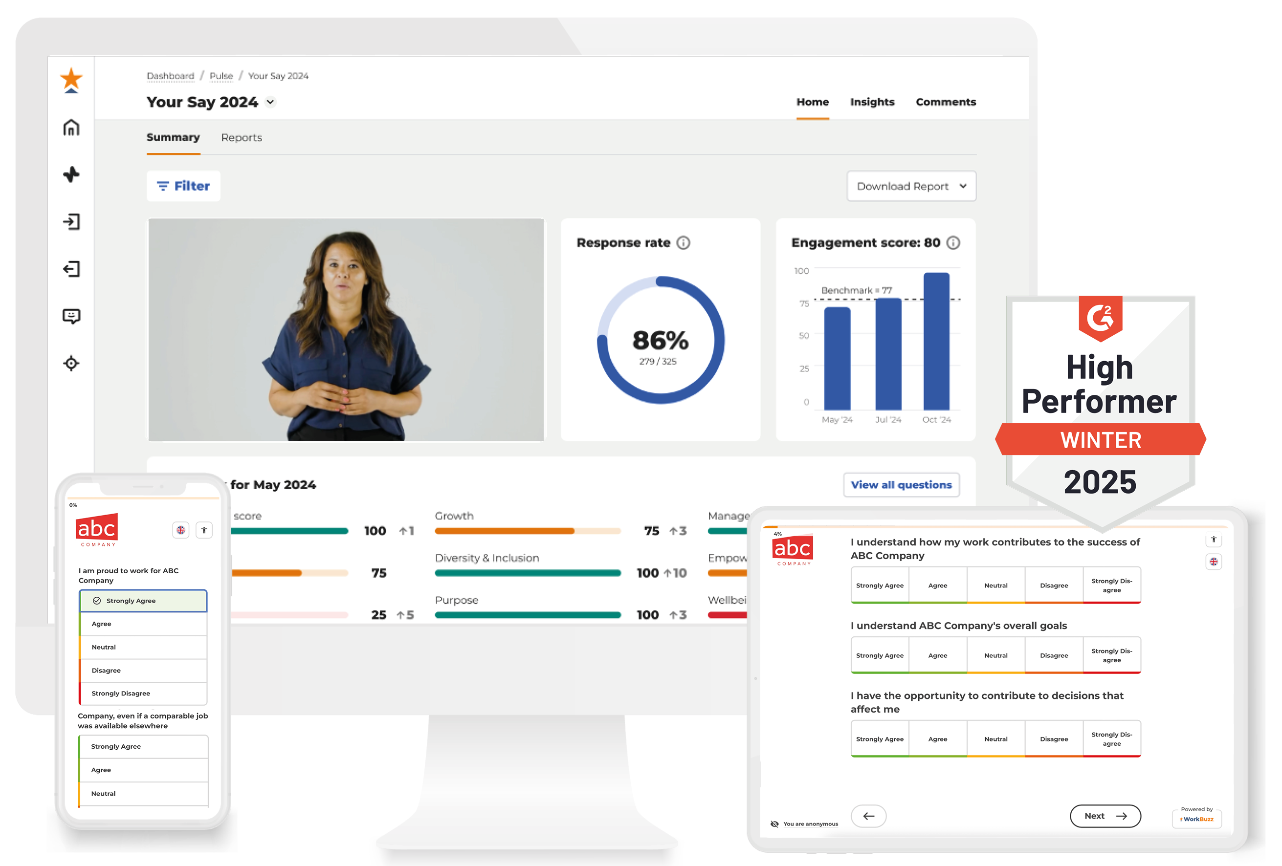 Our Employee Survey & Listening Platform | WorkBuzz