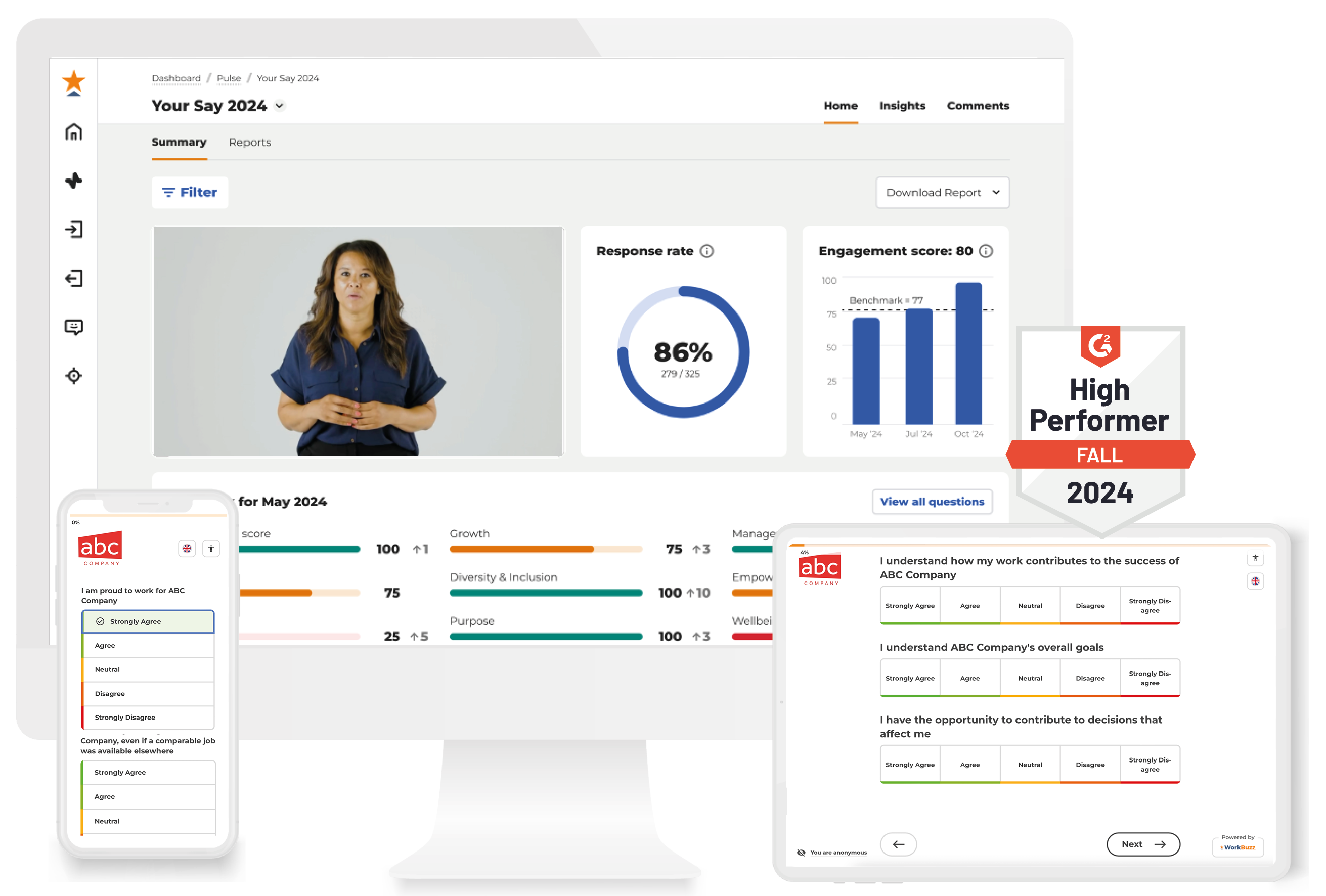 Our Employee Survey & Listening Platform | WorkBuzz